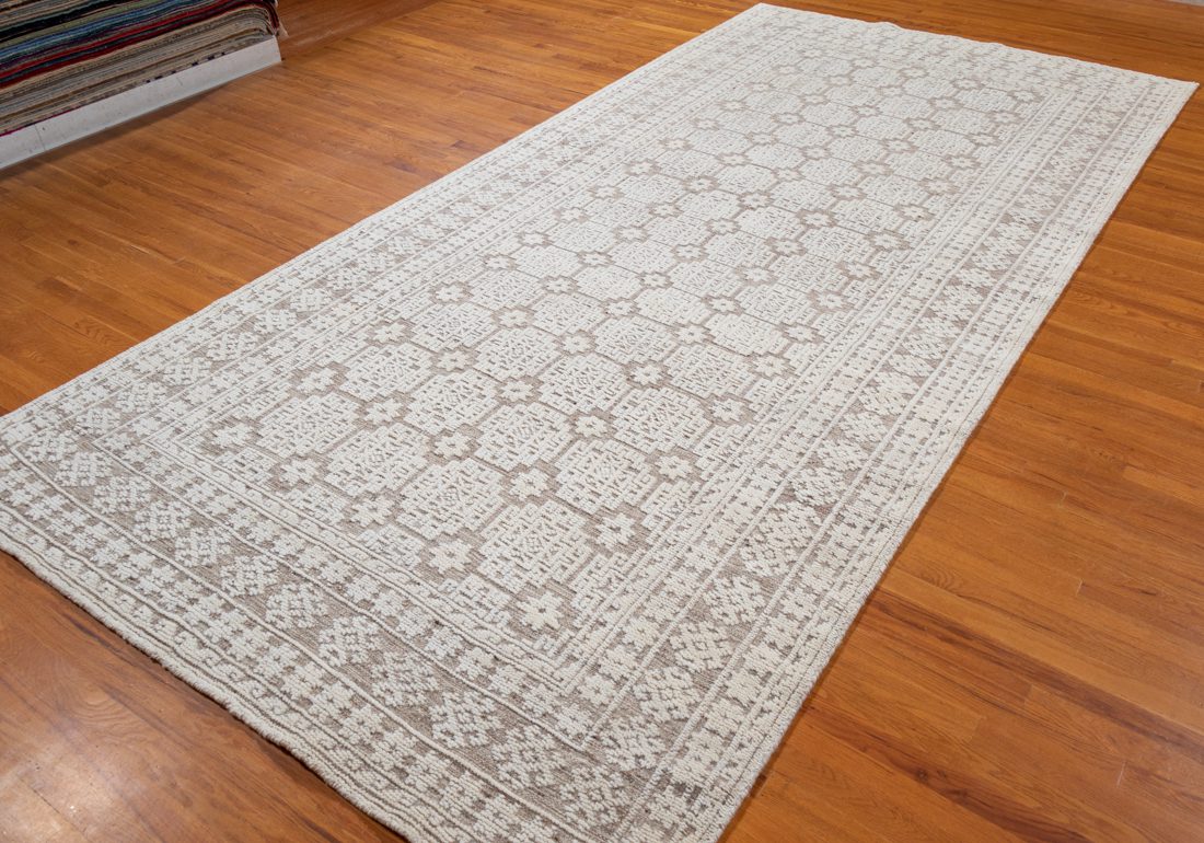 Essential Wool Chic Boho Tribal Design Natural Undyed Wool Rug ...