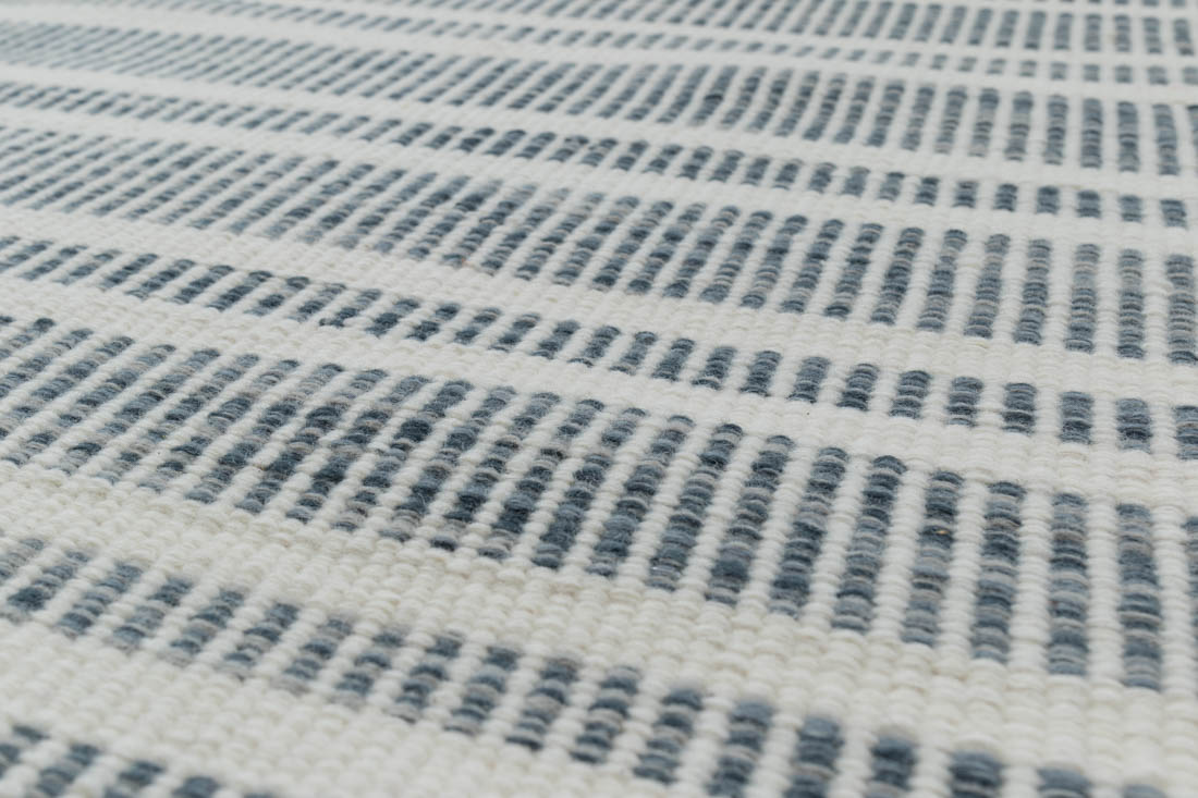 Berkshire Blue New Zealand Wool Handwoven Rug - Kebabian's Rugs